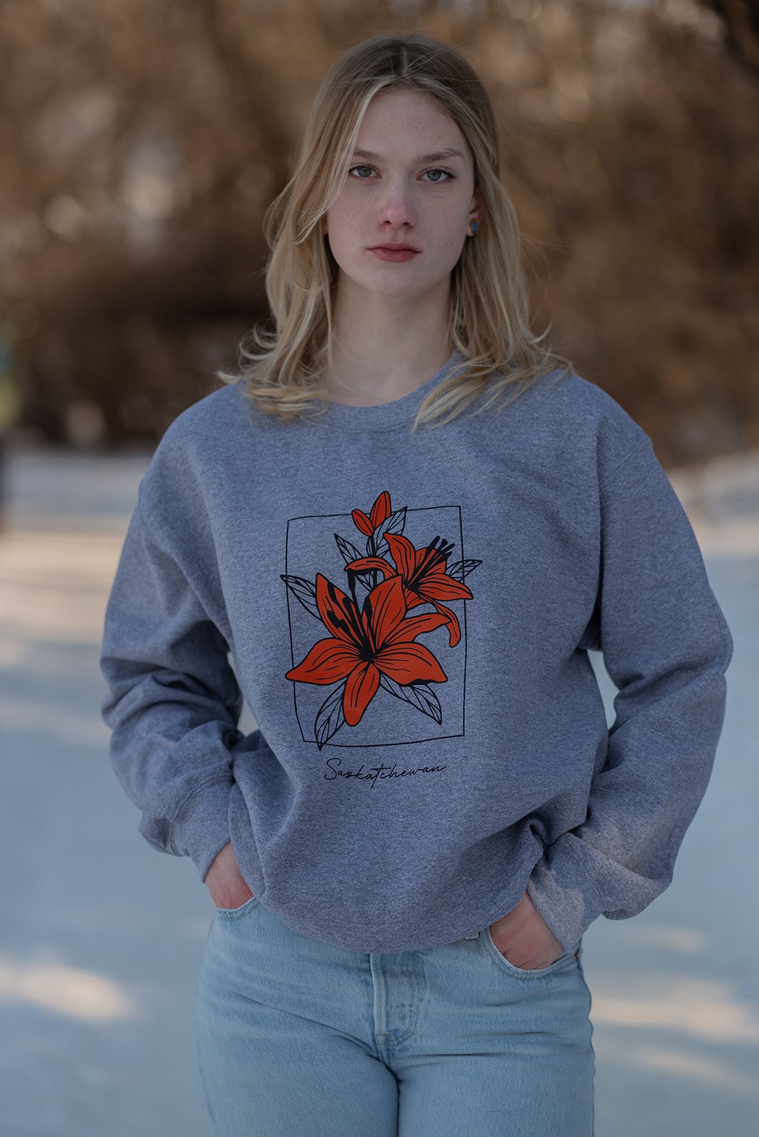 Sask Lily + Border - Crewneck Sweater – SaskMade Marketplace