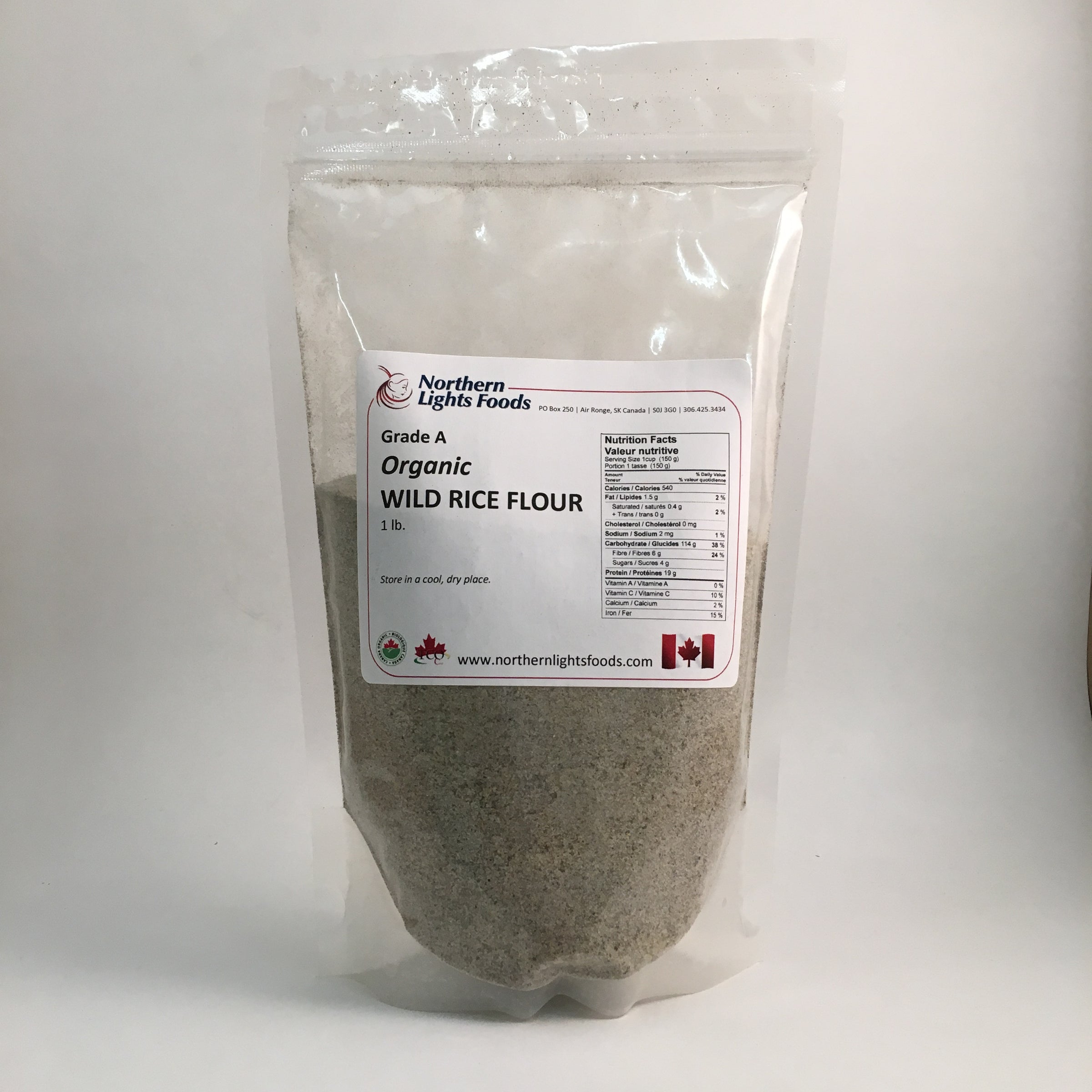 Northern Lights Foods - Organic Wild Rice Flour (1 lb) – SaskMade ...